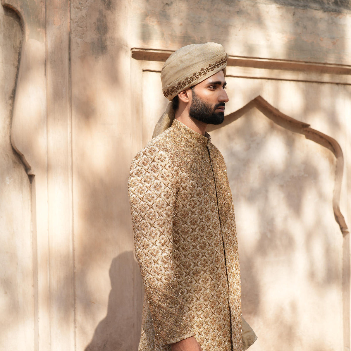 SHERWANI brown – Sameer Sain